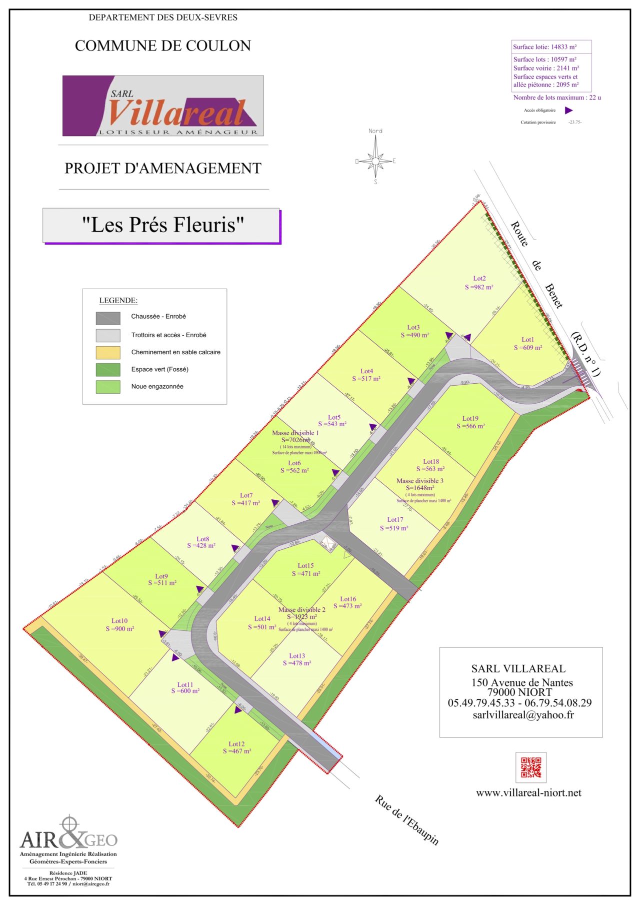 Les Prés Fleuris - SARL VILLAREAL à NIORT et à COULON (79)